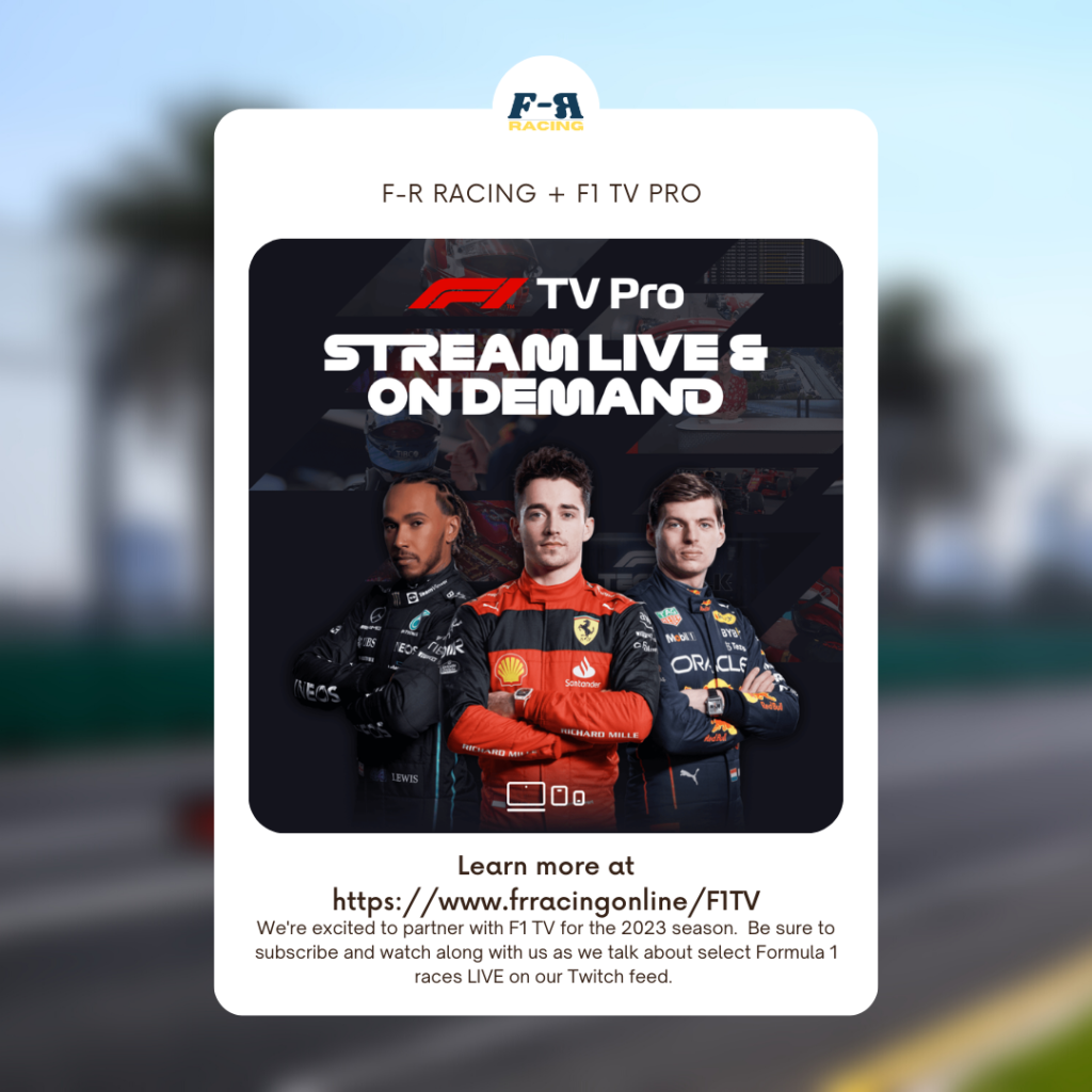 2025 F1 TV Review - F-R Racing